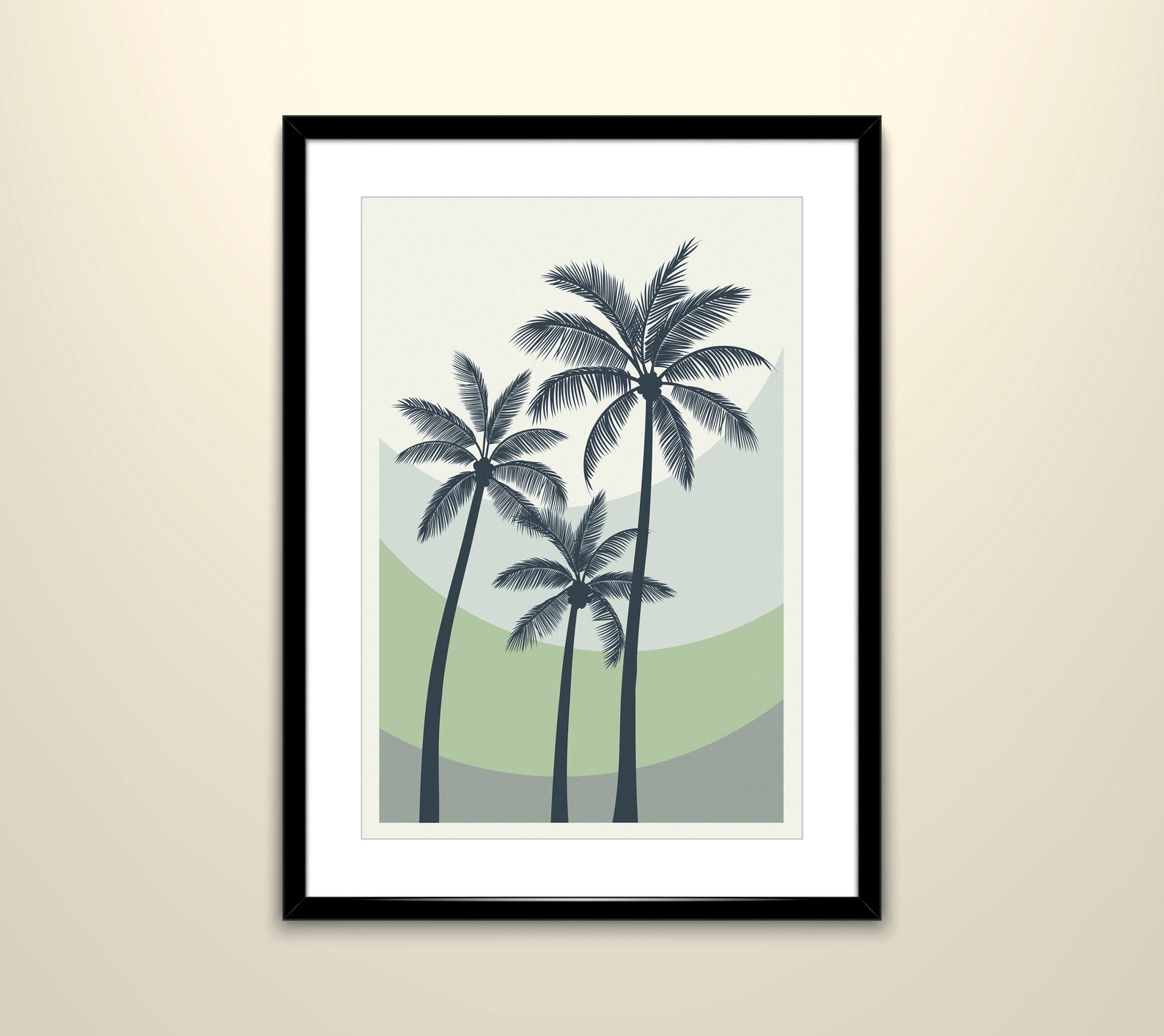 Palm Trees Poster, Tropical Palm Tree Print, Palm Trees Wall Art ...