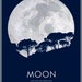 Moon Poster, Full Moon Wall Art, Moon Print, Nature Poster, Big Moon ...