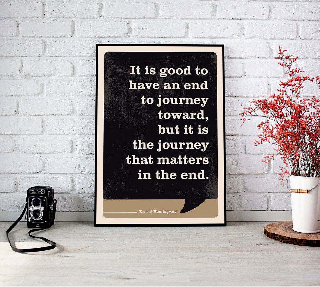 Ernest Hemingway Quote, Hemingway Poster, Inspirational Quotes ...