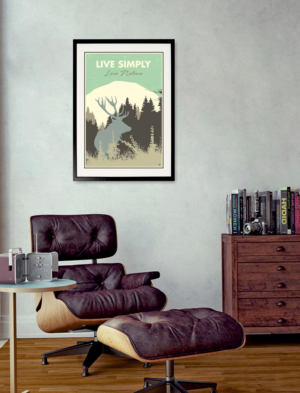 Live Simply Poster, Love Nature Poster, Mountain Poster, Nature Poster ...