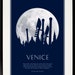 Venice Moonlight Travel Poster, Venice Travel Print, Full Moon Over ...