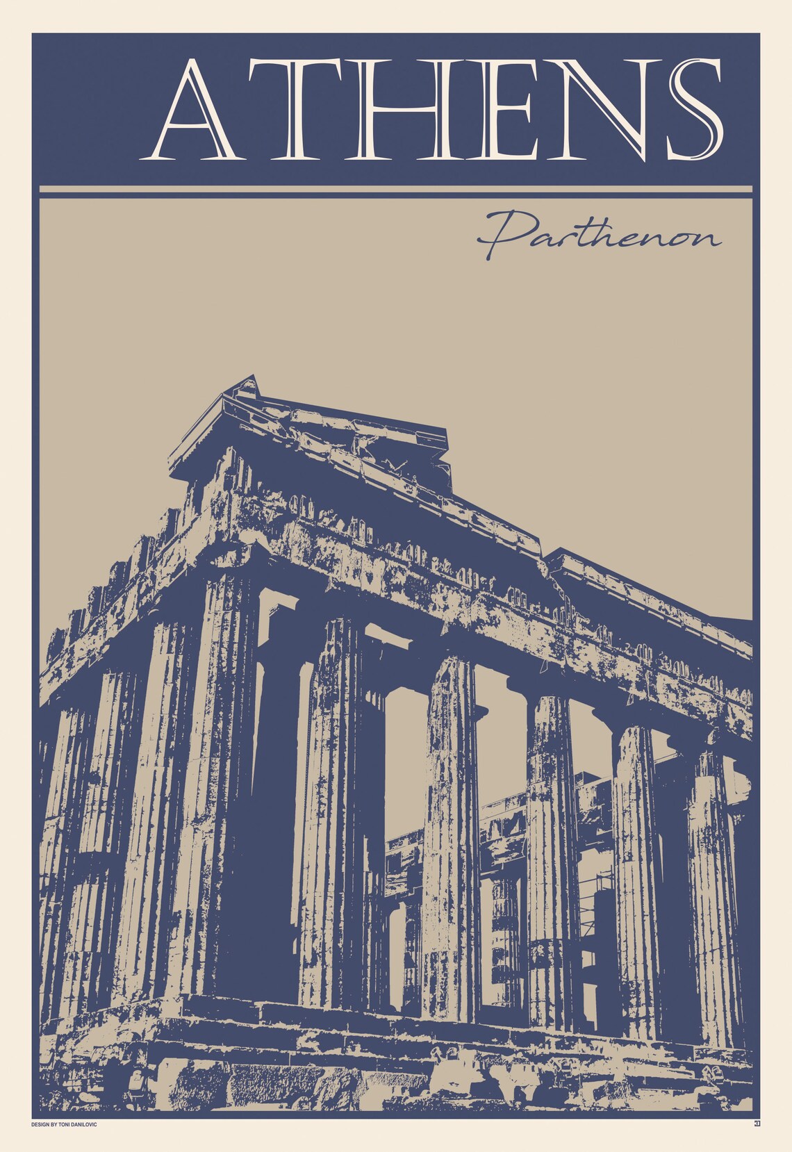 Athens Parthenon Poster Parthenon Acropolis Parthenon Print - Etsy
