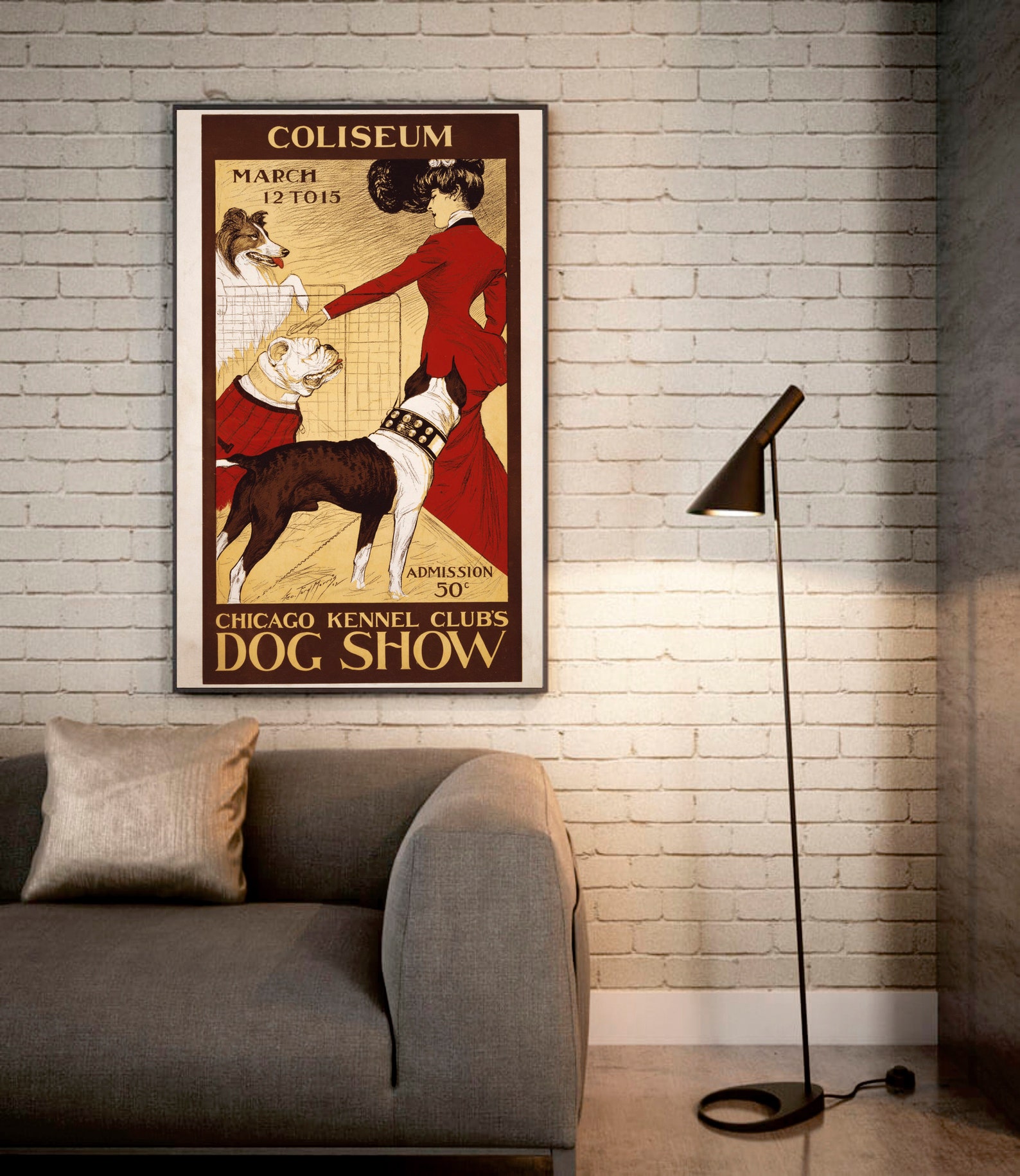 Dog Show Vintage Poster, Chicago Kennel Club's, Vintage Wall Art ...