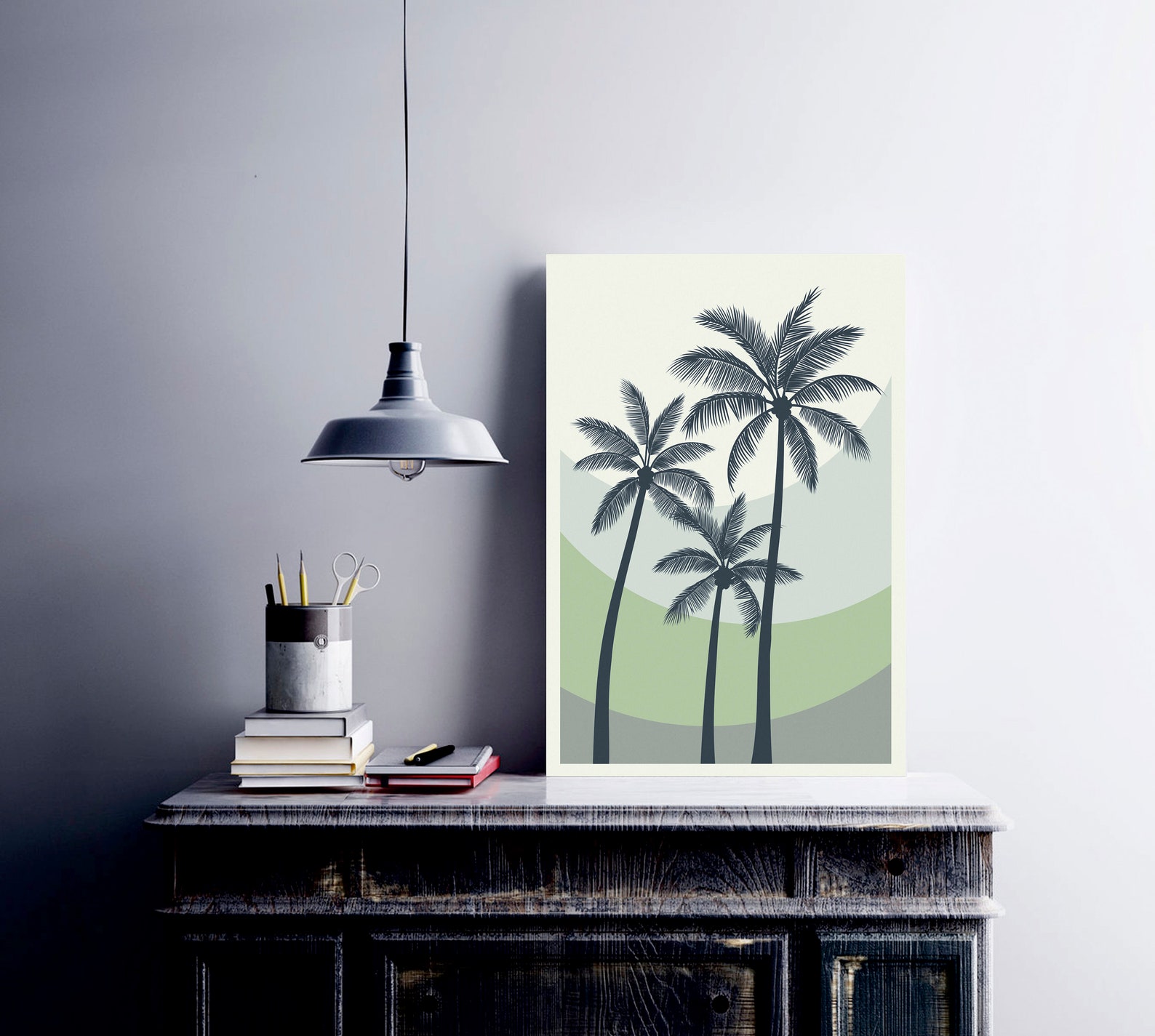 Palm Trees Poster, Tropical Palm Tree Print, Palm Trees Wall Art ...