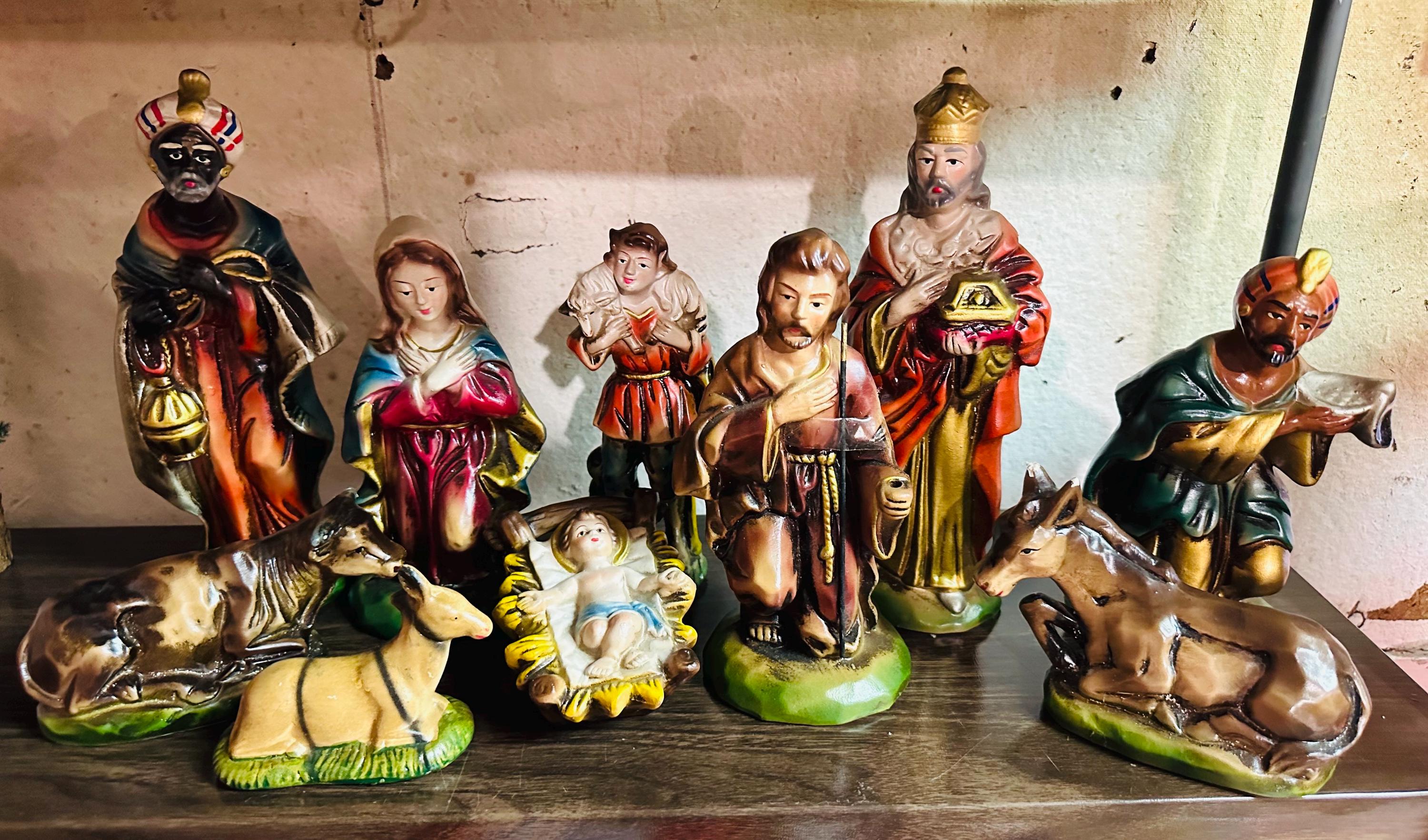 1950’s Paper Mache Nativity Set - Etsy
