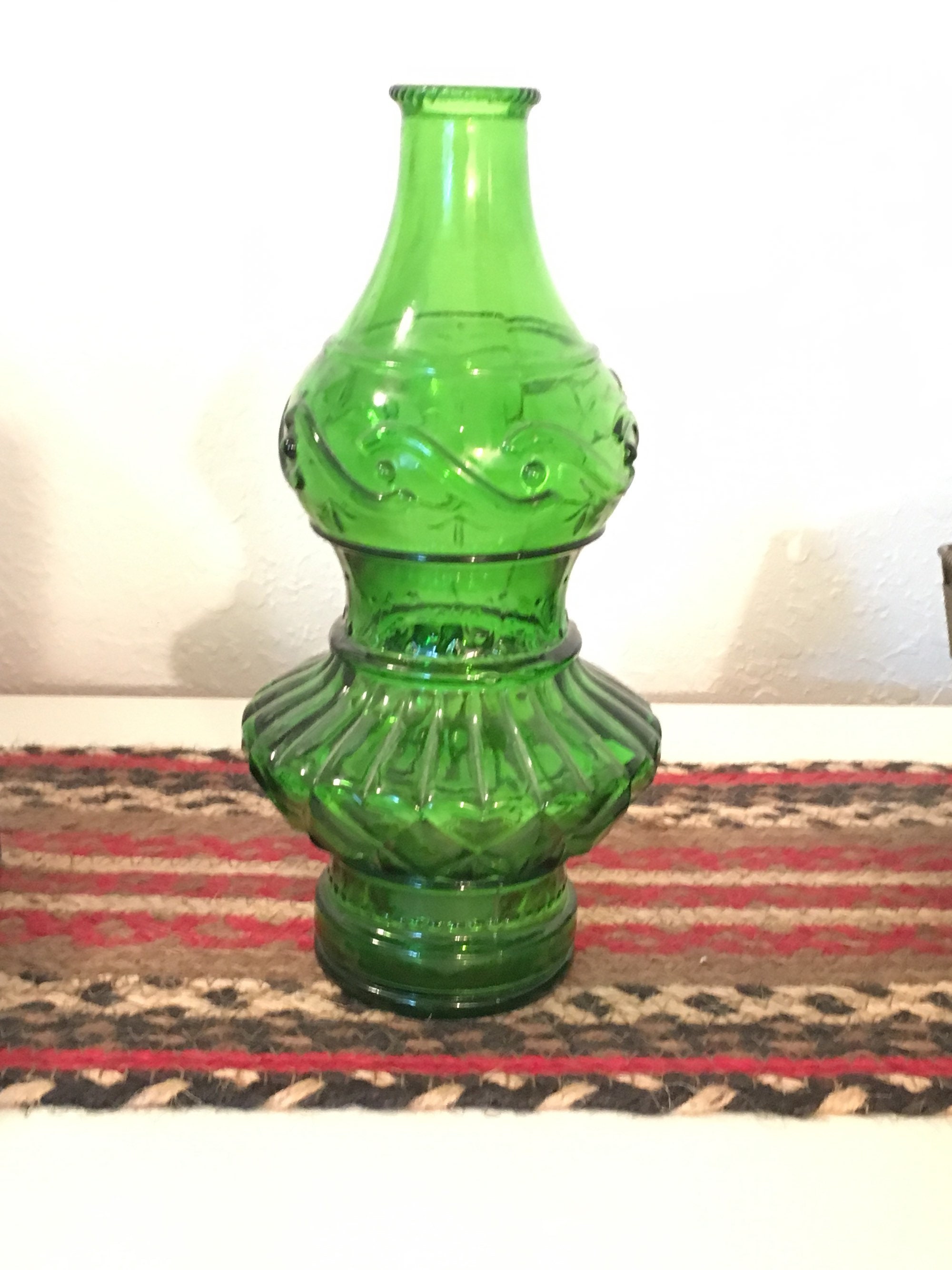 Green Wheaton Glass Vase