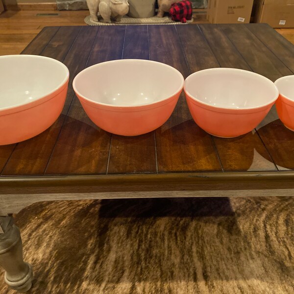 Pink Pyrex Bowls - Etsy