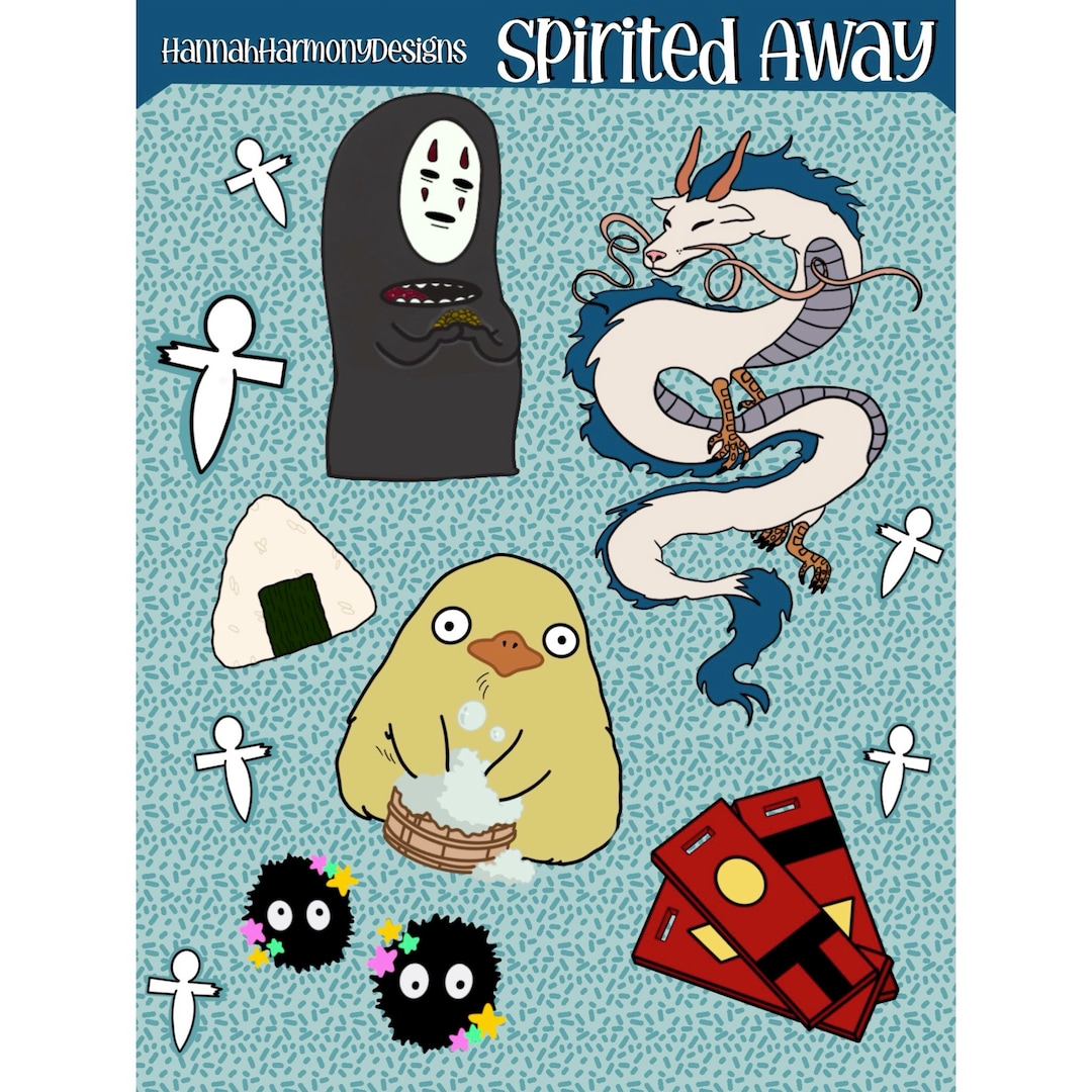 Spirited Away Sticker Sheet - Etsy