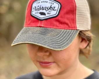 Nebraska Arrow Patch Hat Nebraska Ladies Hat Women's State Trucker Cap ...