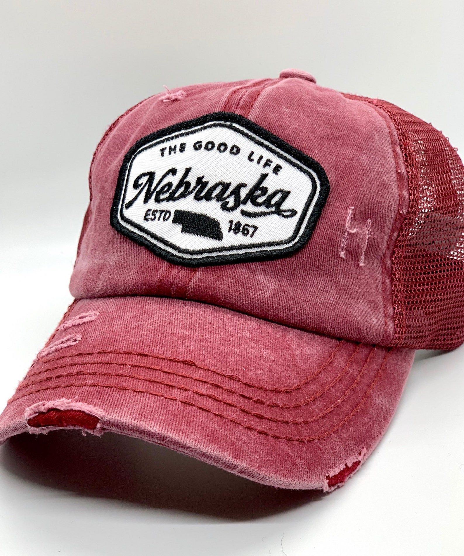 Nebraska Embroidered Patch Hat Nebraska Ladies Hat - Etsy Canada