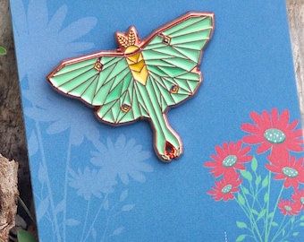 Luna moth pin | Etsy