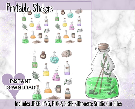 Alchemy Stickers Printable Stickers for Planner Bullet - Etsy