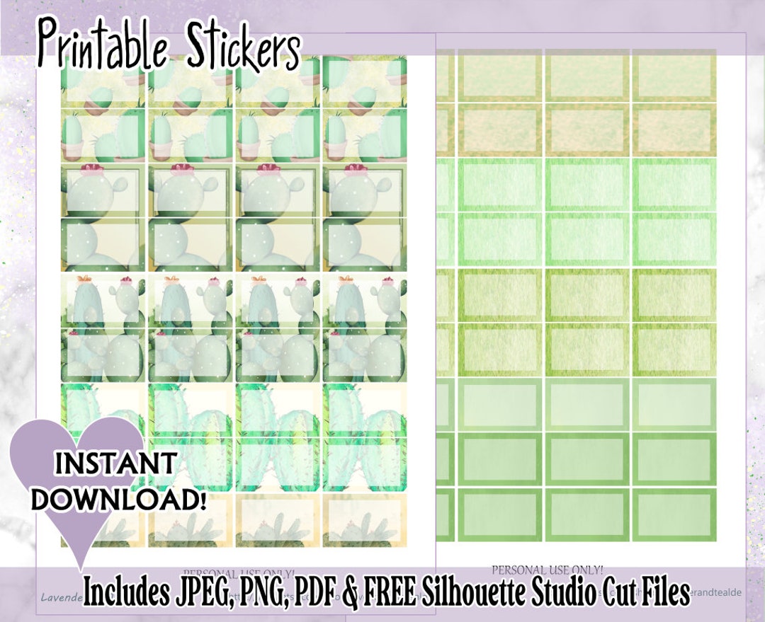 Printable Half Boxes Decorative Labels Standard Vertical - Etsy