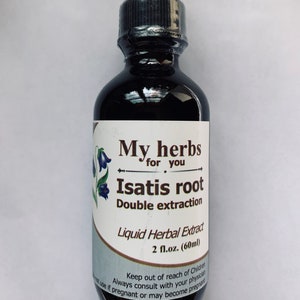 Isatis Root double Extract Tincture - Etsy