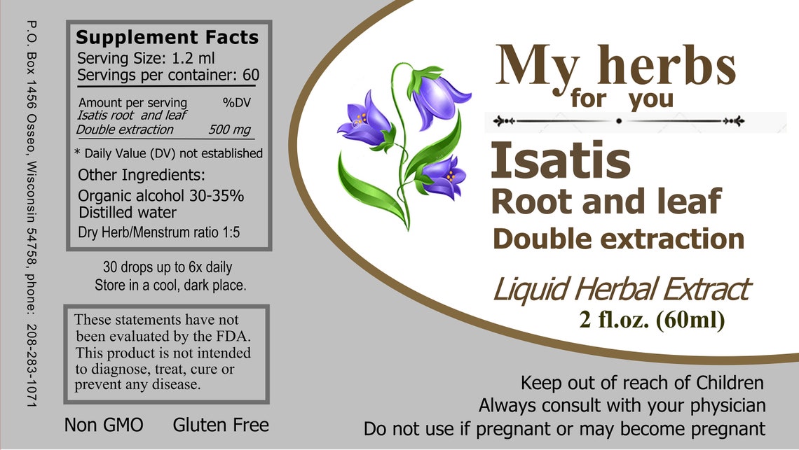 Isatis root and leaf double extraction | Etsy