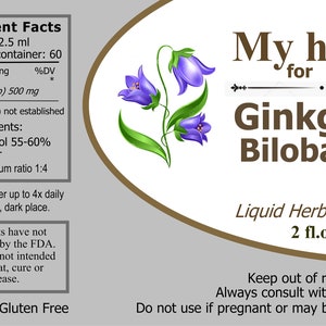 Ginkgo Biloba Tincture, Organic - Etsy
