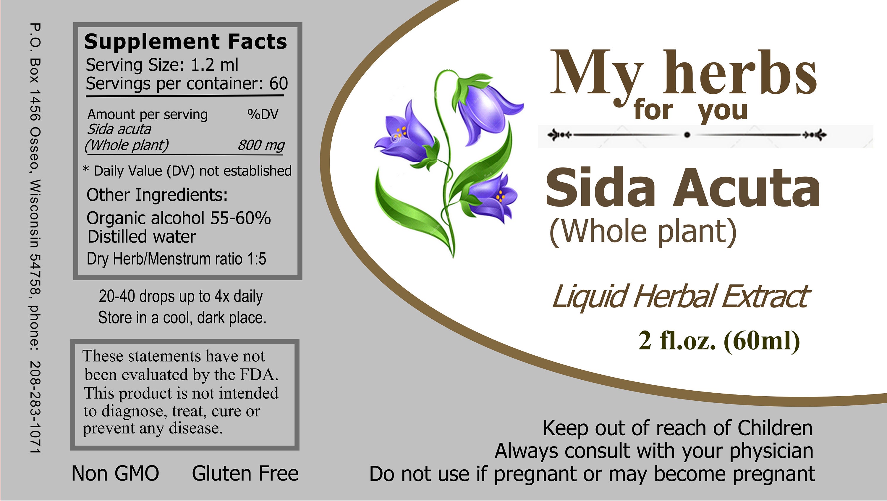Sida Acuta (WHOLE PLANT) Tincture - Etsy
