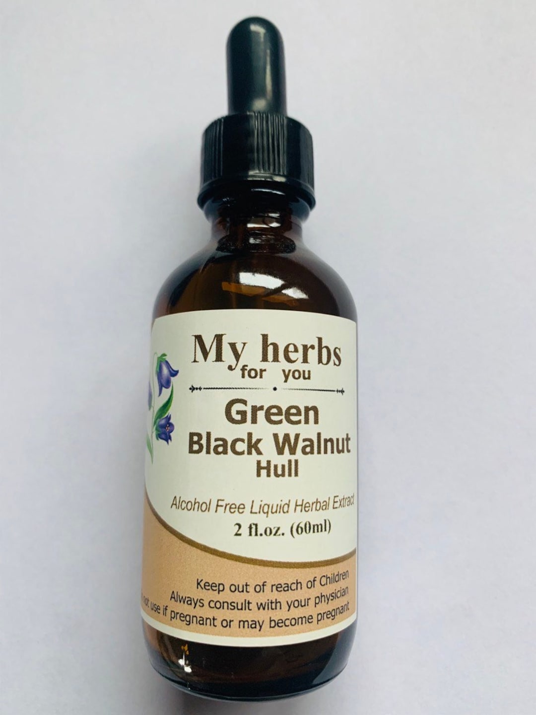 Green Black Walnut Hull Glycerite, Organic (alcohol Free), Made Out of ...
