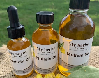 All Natural Ear Oil | Mullein Flower & Garlic | Organic | - Etsy