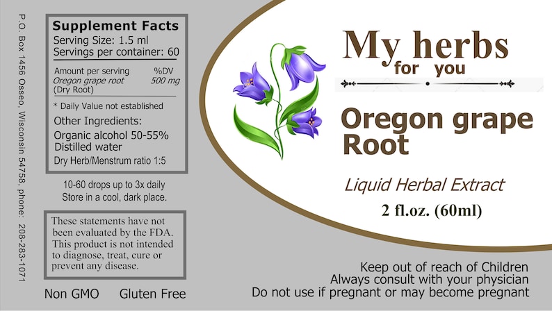 Oregon Grape Root Tincture - Etsy