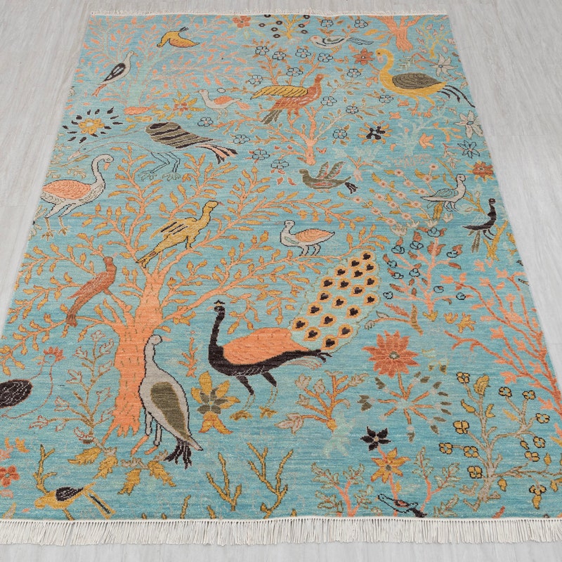 Turquoise Rug - Etsy