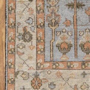 Blue Cream Tree of Life Soft Wool Hand Knotted Rug CUSTOMIZE in Any ...