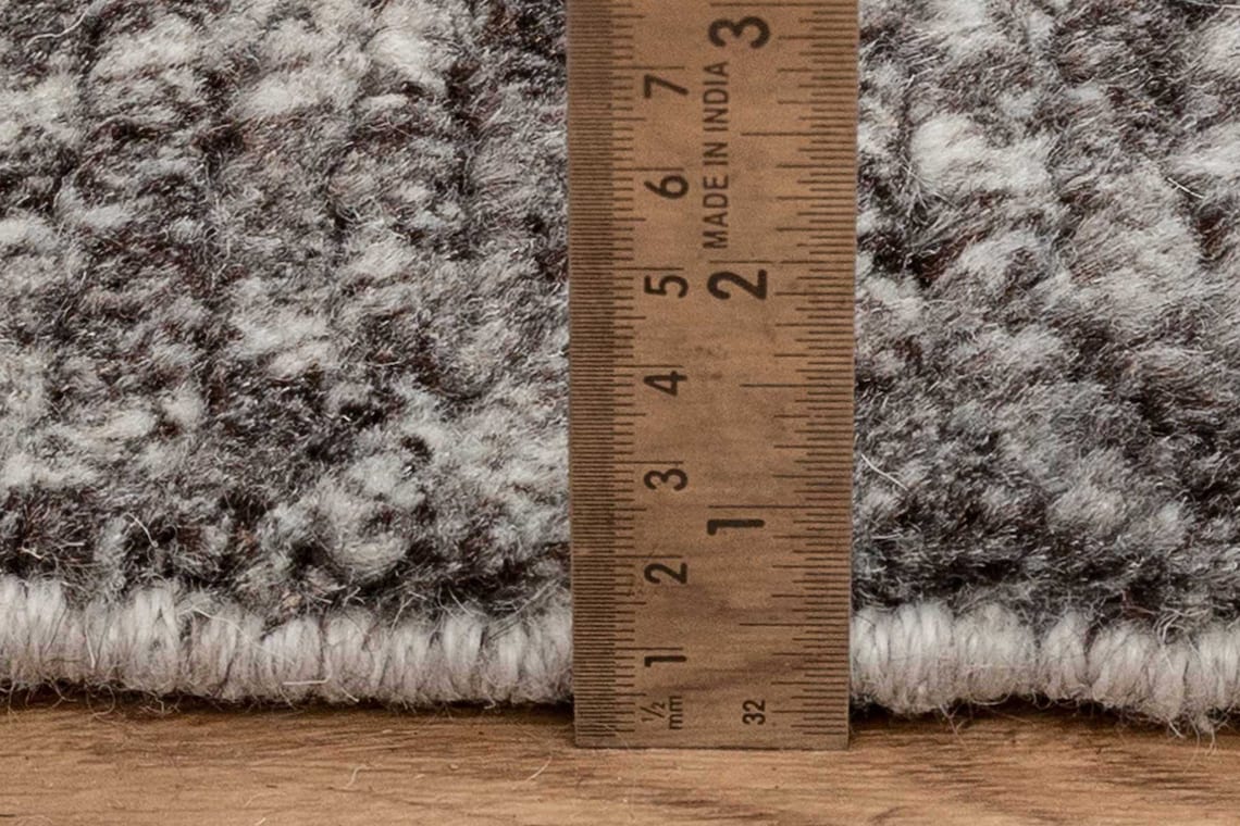 8x10 Rug Charcoal Gray Natural Handknotted Wool Rug 1744 | Etsy