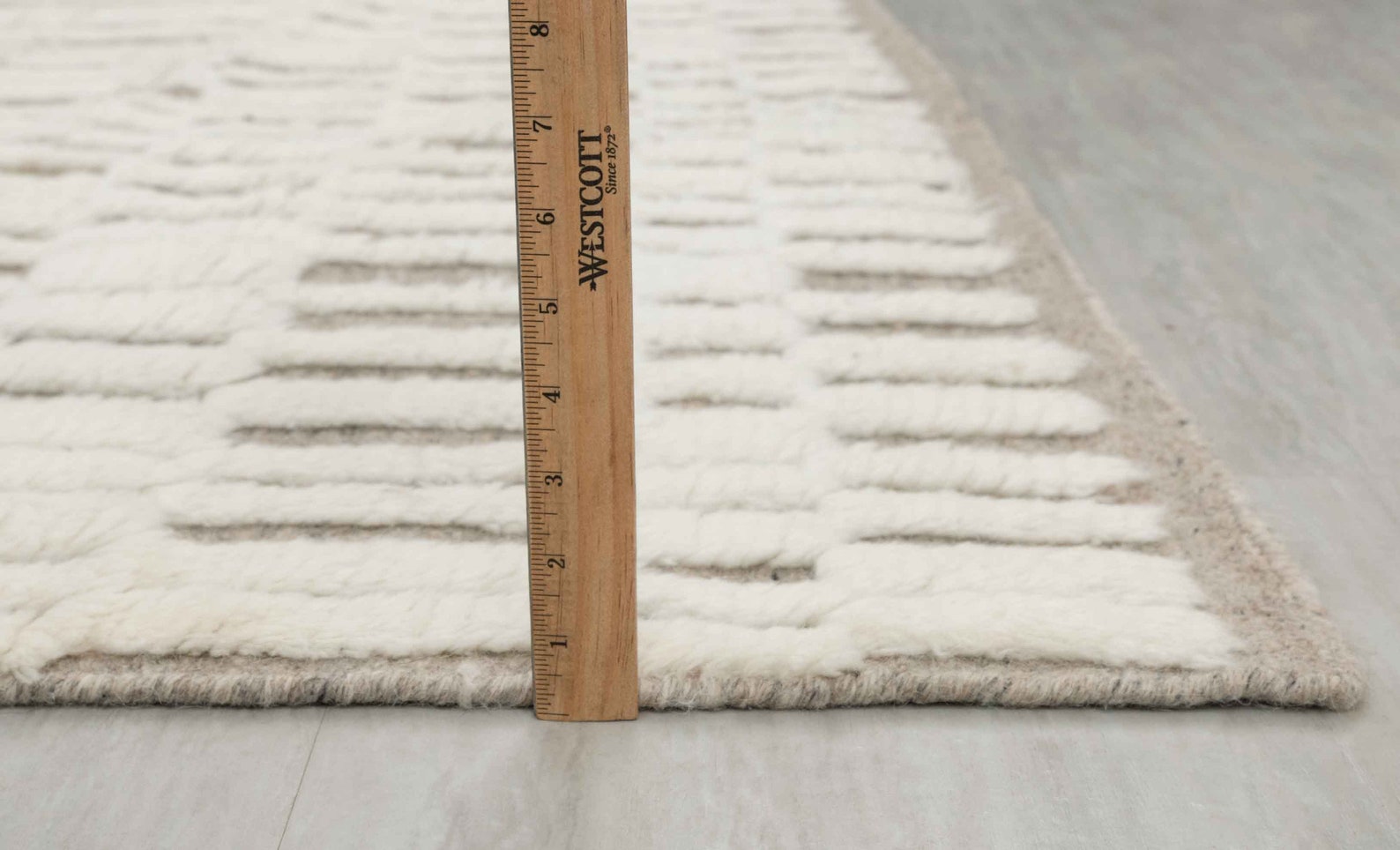 Bohemian Shag Style Ivory L. Brown Wool Hand Knotted Moroccan | Etsy