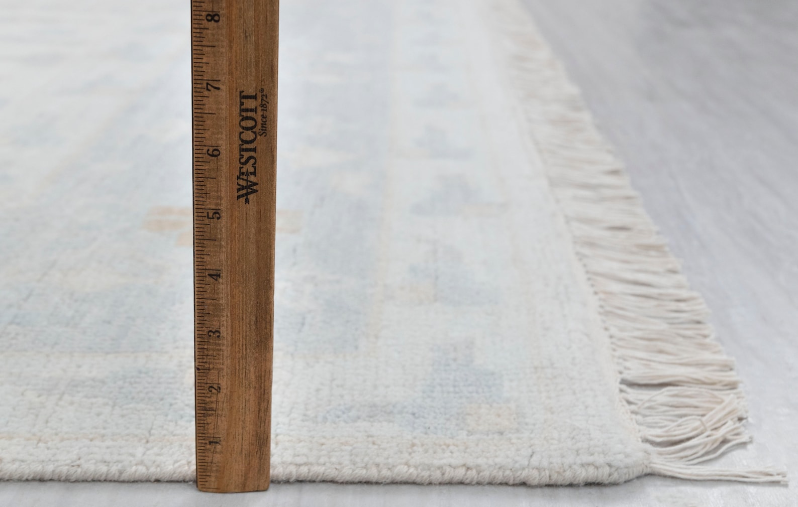 Soft Grey Pine Tree of Life Rug Modern Oushak Rug Premium Wool Hand ...