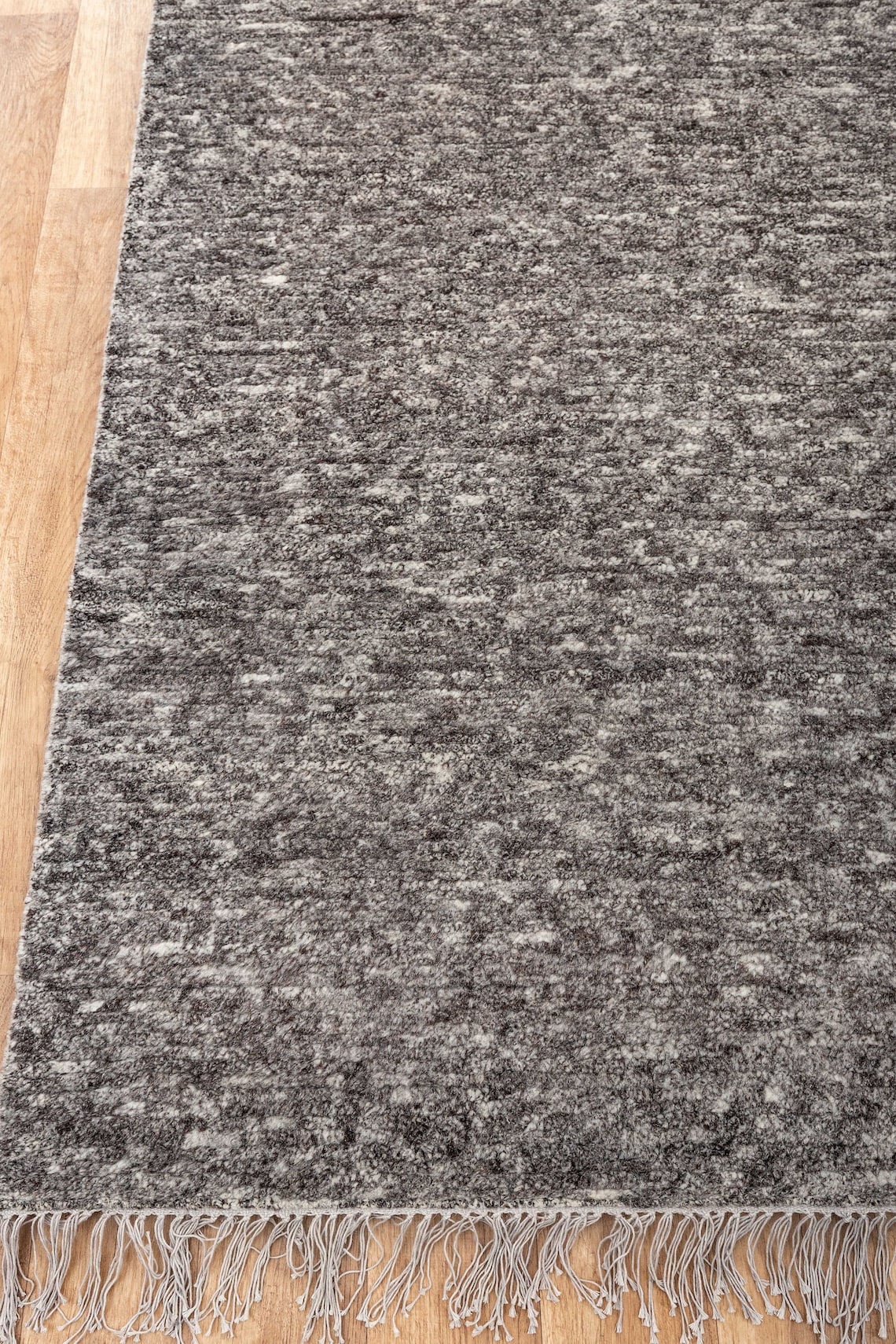 8x10 Rug Charcoal Gray Natural Handknotted Wool Rug 1744 | Etsy