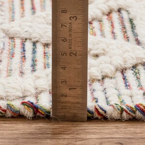 Bohemian Decor Inspired Handmade Wool Cotton Area Rug....#md-18 /1394 ...