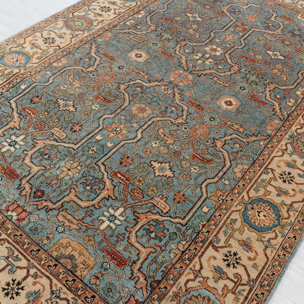 Blue Persian Rug - Etsy