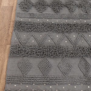 4x6 Grey Moroccan Rug Bohemian Decor Inspired Hand Woven Area Rug ...