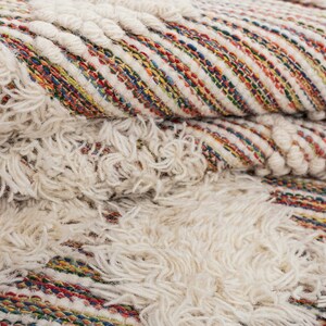 Bohemian Decor Inspired Handmade Wool Cotton Area Rug....#md-18 /1394 ...