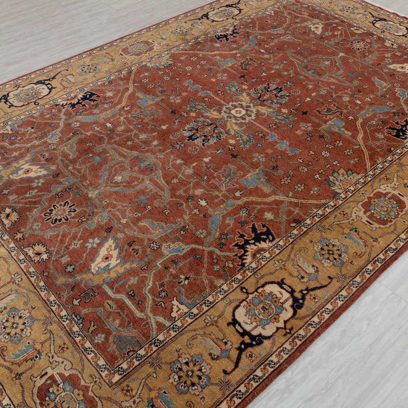 Red Persian Rug - Etsy