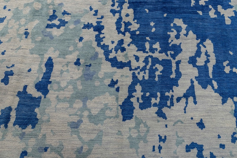 10x14 Modern Handmade Abstract Wool Area Rug 8013 300x450 - Etsy