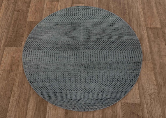 3x3 Round Area Wool Rug 3 Foot Round Handmade Sheep Wool | Etsy