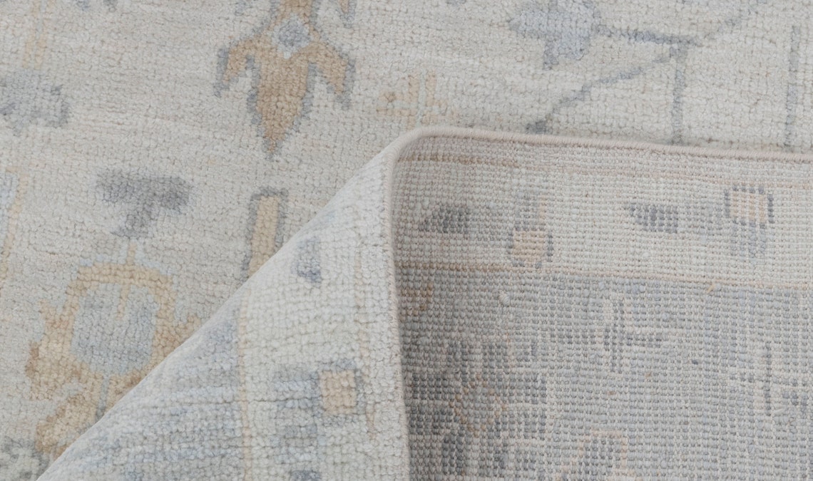 Soft Grey Pine Tree of Life Rug Modern Oushak Rug Premium Wool - Etsy