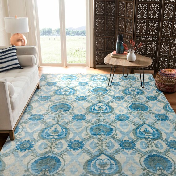 8x10 Rug Handmade Modern Style Wool Rug 170 242x300 Cms. | Etsy