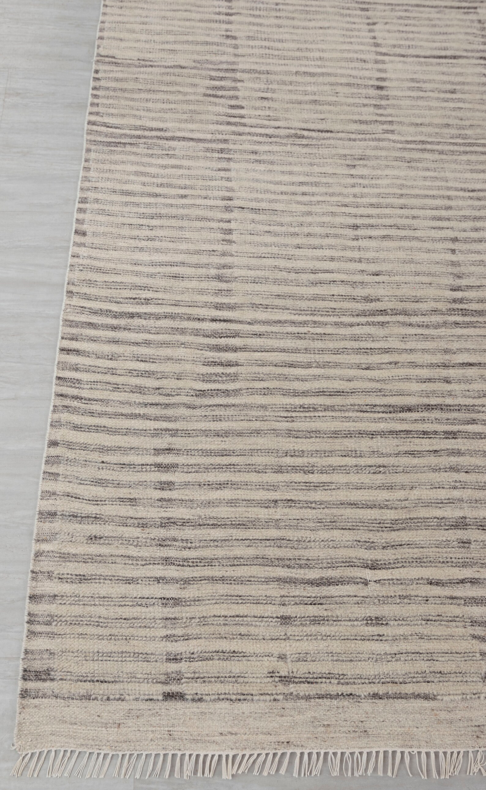 Distressed Wool White Stripe Handknotted Moroccan 100% WOOL - Etsy