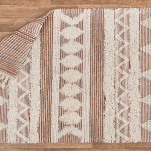 Bohemian Decor Inspired Handmade Wool Cotton Area Rug....#md-18 /1394 ...
