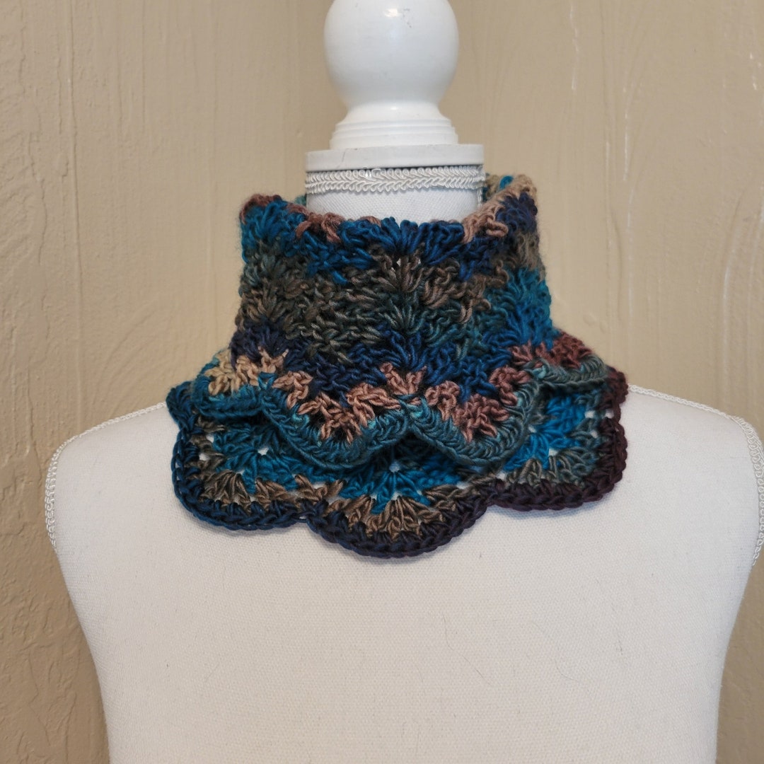 Lacy Cowl / Lacy Neck Warmer / Cowl Neck Scarf / Crochet Neck Warmer ...