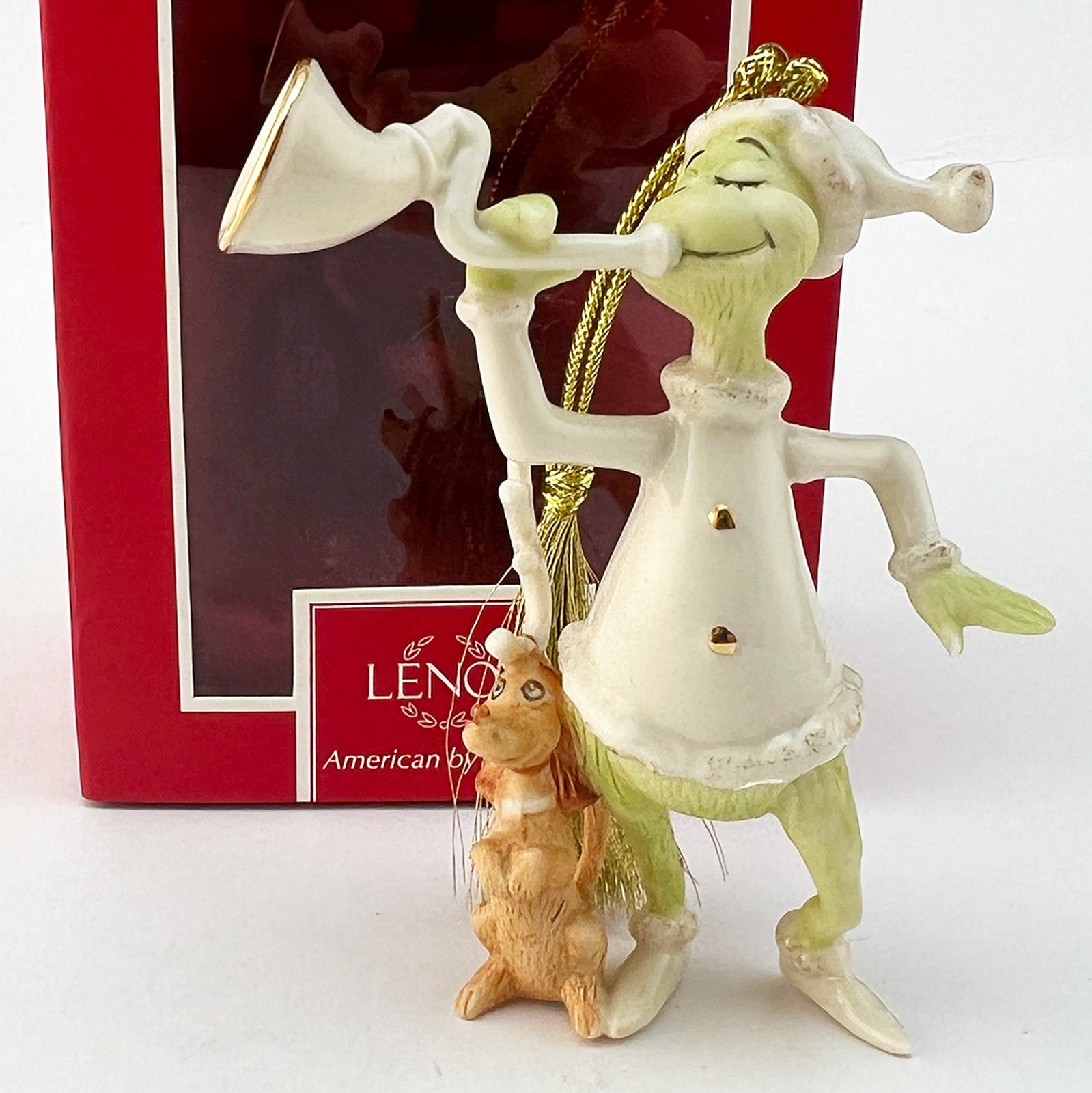 Lenox China GRINCH Sounding the Horn Who Stole Xmas Tree Ornament - Etsy