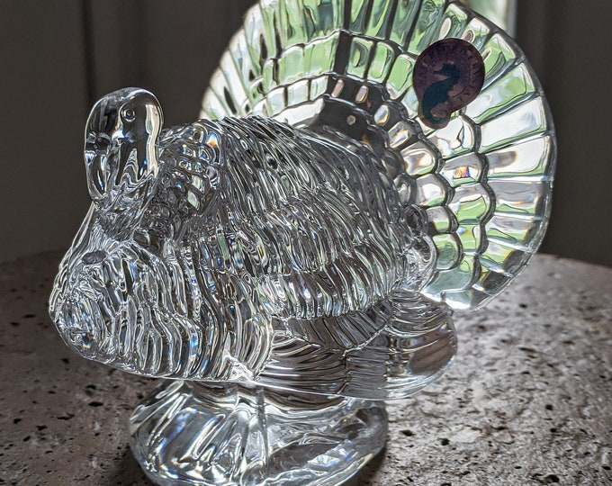 Waterford Crystal Thanksgiving TURKEY 4 1/2" Made in Ireland Sculpture ...