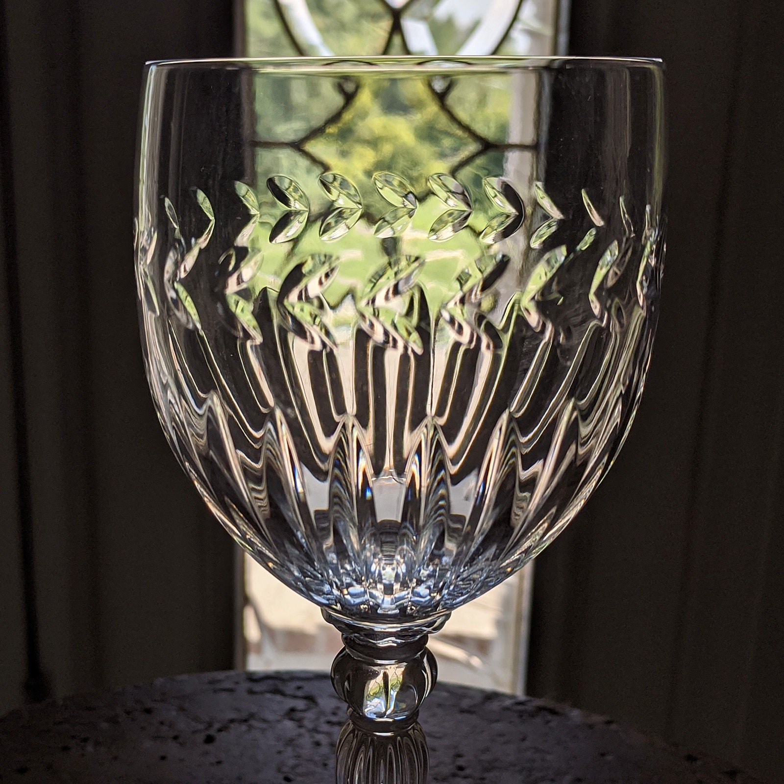 Waterford Crystal NEWBURY Water Goblet /s 8 1/2" Gothic Mark 1996 ...