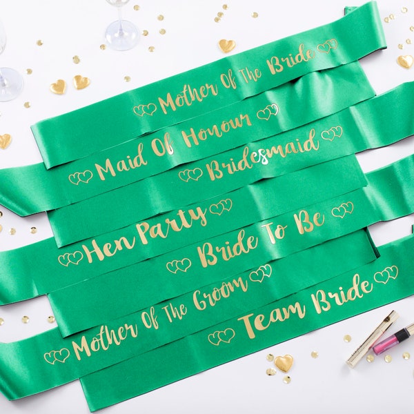 Emerald Green Sash - Etsy