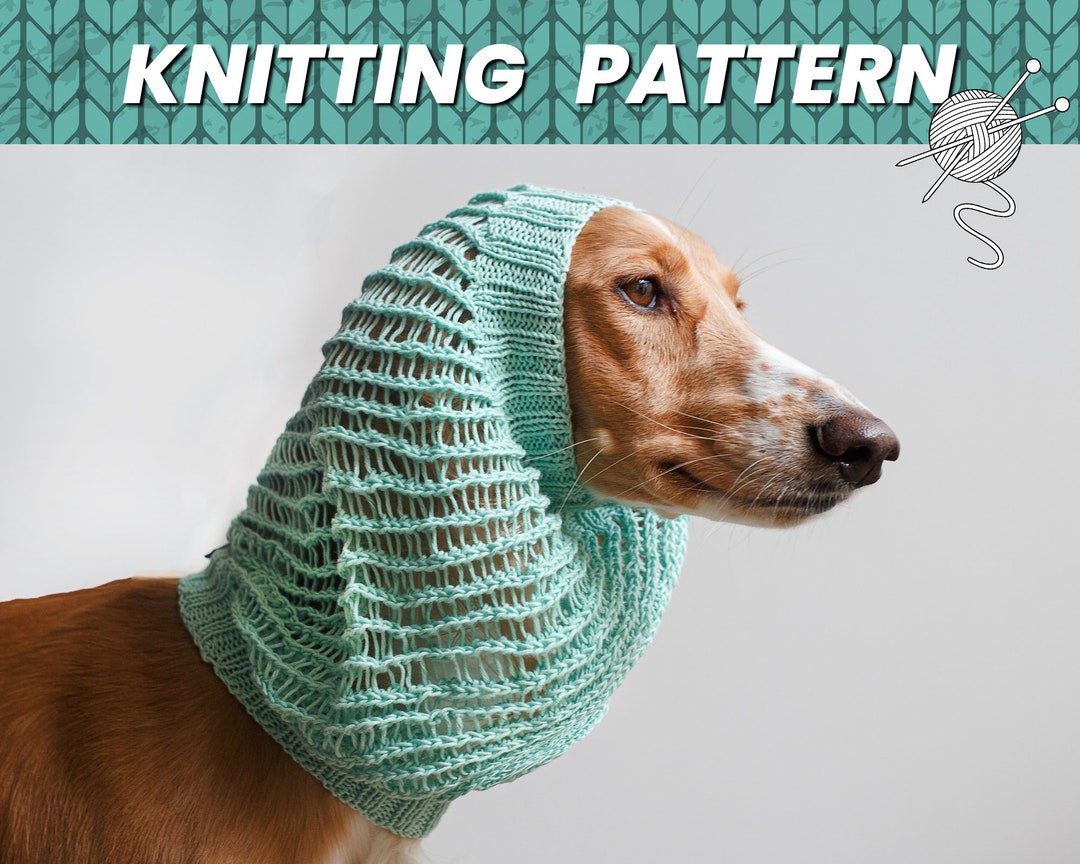 Lace Dog Snood Knitting Pattern | Easy Knit Snood for Dogs | Written ...