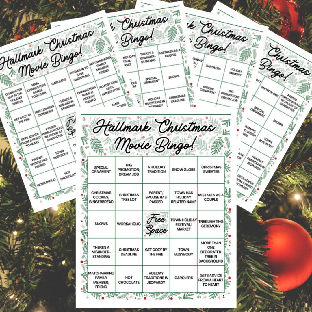 Hallmark Christmas Movie Bingo Cards 1-10 (set of 10) - Etsy