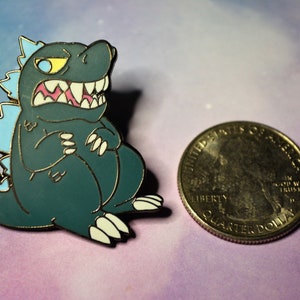 Godzilla Enamel pins | Etsy