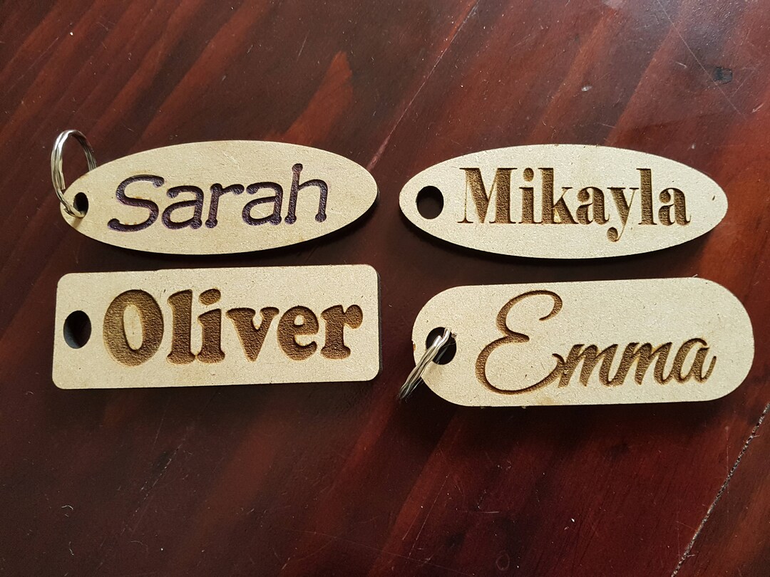 Name Tag | Key Ring | Personalised Name - Etsy